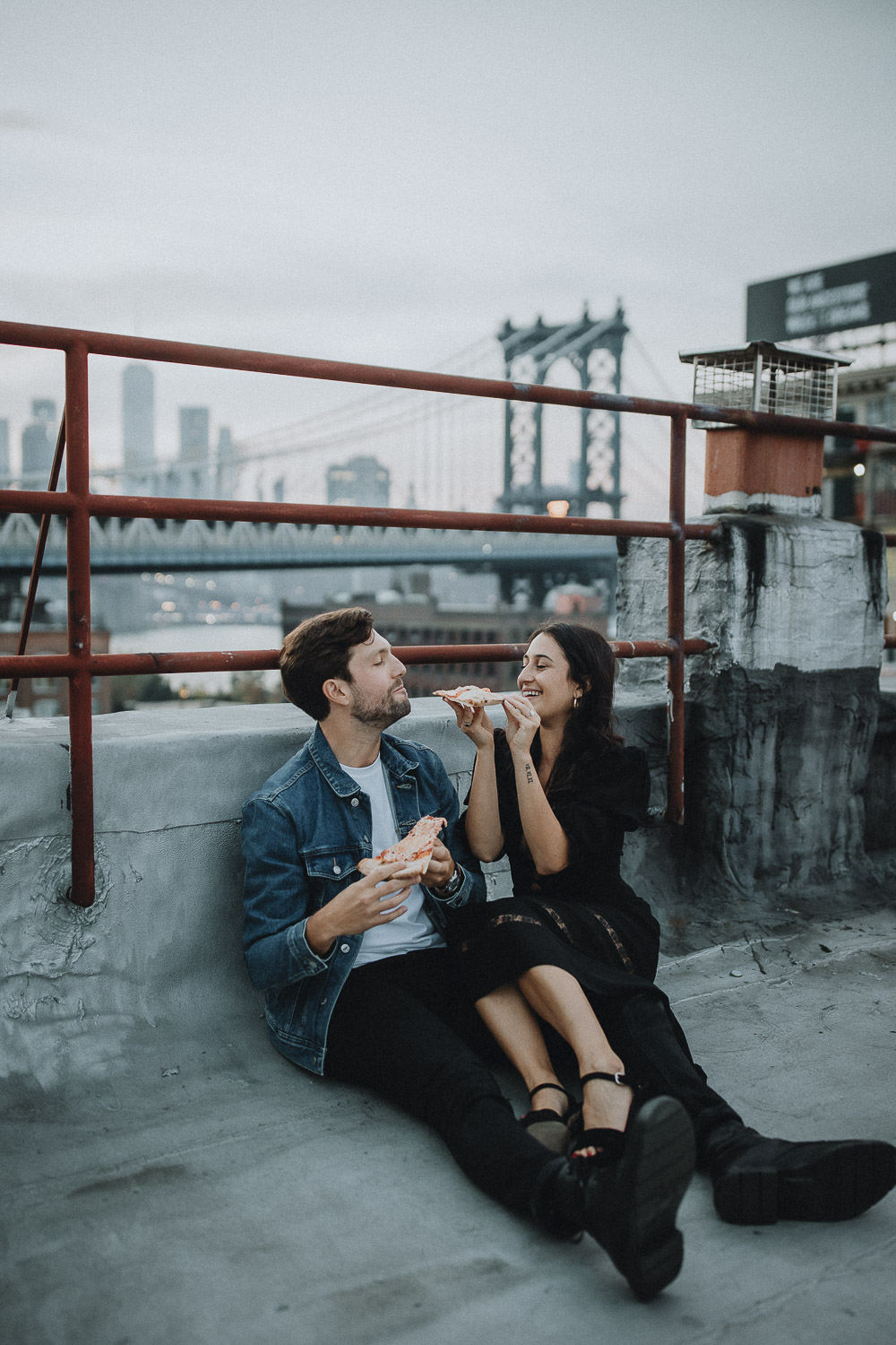 A Proposal on a Dumbo Rooftop - Lucie B. Photo
